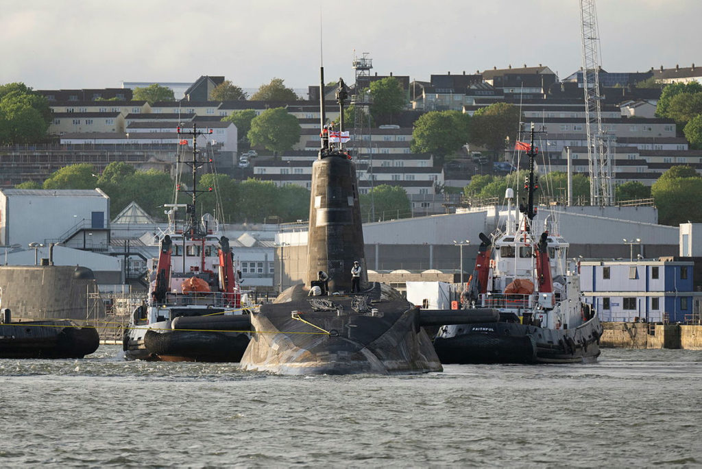 HMS Vanguard leaves Devonport after 7 years of maintenance - Nuclear ...